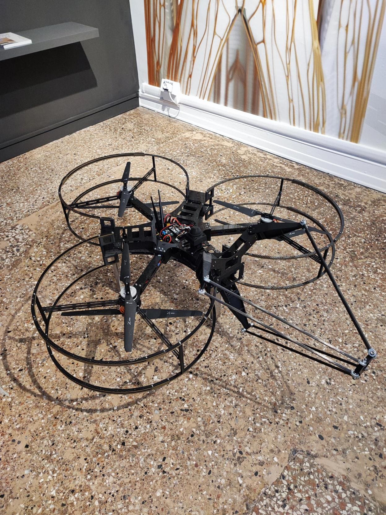 High payload coaxial-tricopter for manufacturing and repair operations ...