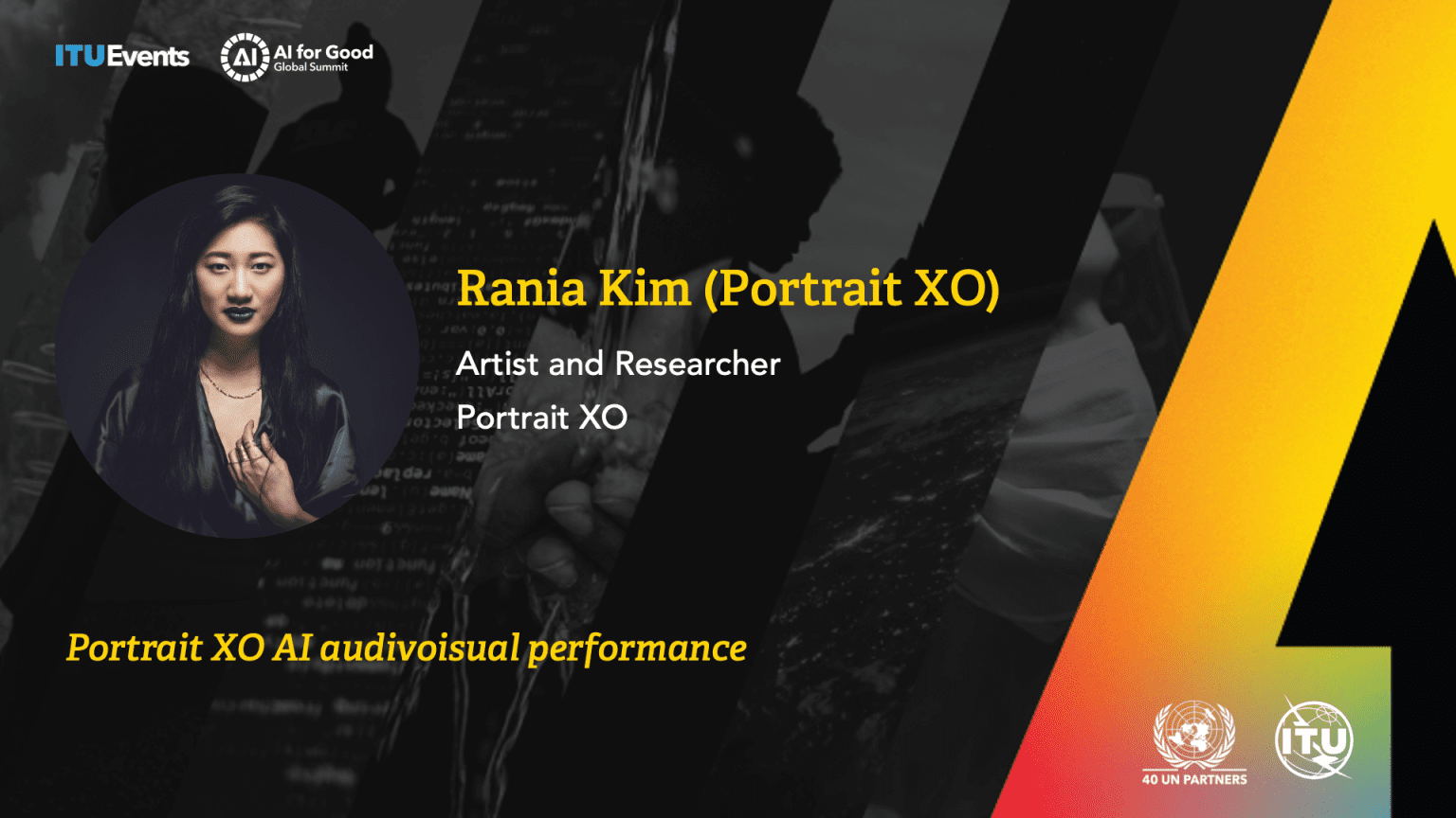 (Summit Replay) Portrait XO AI audiovisual performance - AI for Good