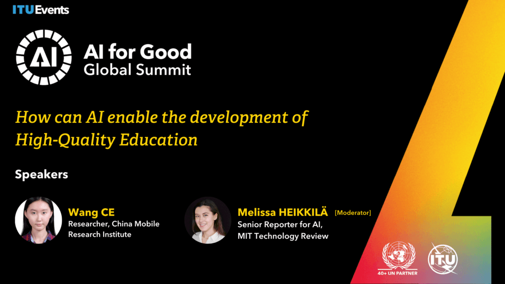 (Replay) How can AI enable the development of High-Quality Education ...