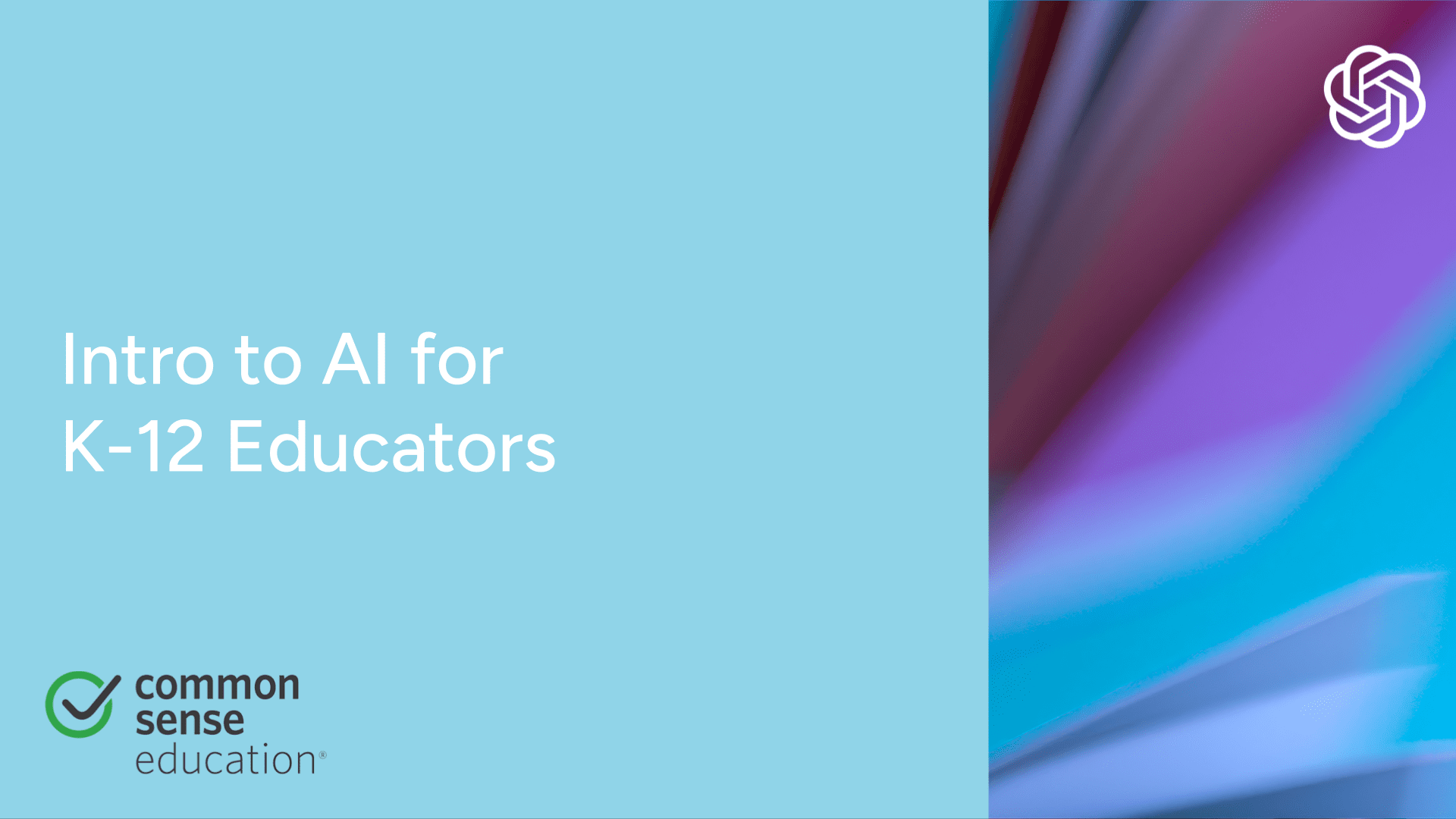 Intro to AI for K-12 educators - AI for Good